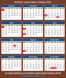 Northern Ireland Bank Holidays 2024 - UK Holidays